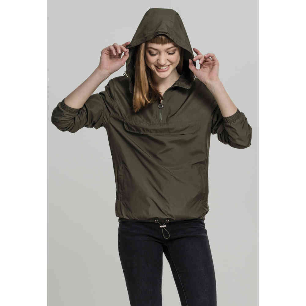 Urban Classics Urban Classics - Basic Pullover Jas - Groen | Attitude H
